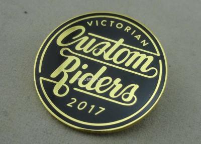 China Customized Synthetic Enamel Corporate Pin , Brass Gold Pin With Plain And Flat Back for sale