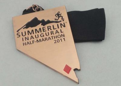 China Green Laketye Ribbon Medals Zinc alloy For Sport Meeting for sale