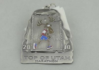 China Arcada Lake Triathlon Ribbon Medals , Half Marathon Medal With Short Ribbon for sale