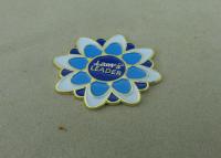 China Brass Die Stuck Name Plate Pins , Hard Enamel Pin For Promotional / Swarovski Metal Pin for sale