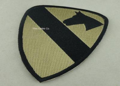 China Heat Cut Custom Embroidery Patches with Hot Melt Adhesive 10 mm Thickness for sale