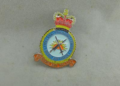 China Zinc Alloy Transparent Soft Enamel Pin , Military Honor Royal Air Force Pin Badges for sale