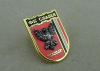 China Soft Enamel Promotional Swarovski Softball Pin , 3D Die Casting Military Pins for sale