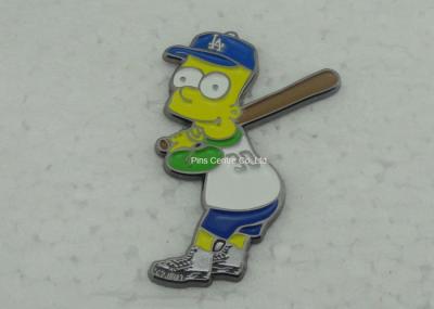 China Brass Baseball Soft Enamel Pin for Religious / Memorial Custom Shaped for sale