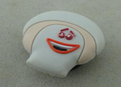 China Rubber Shoe Decorate 3D PVC Lapel Pin , Promotional PVC Photo Frame Wrist Band for sale