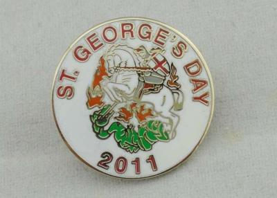 China Gold Zinc Alloy Imitation Hard Enamel Pin for St. George Day With Butterfly for sale