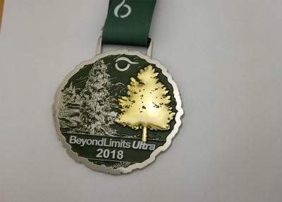 China 3D Double Plating Race Medals , Die Stamped Triathlons Awards Medals for sale