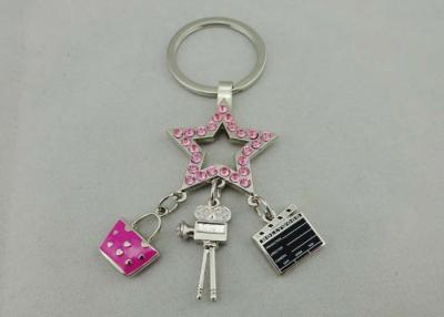 China Zinc Alloy Promotional Keychain , Nickel Plating Hollywood Key Chain for sale