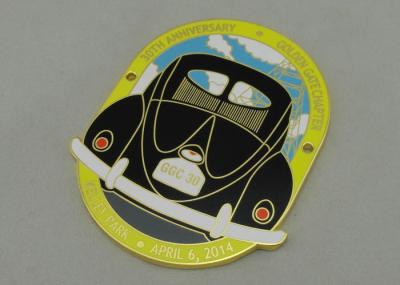 China GGC Die Cast Souvenir Badges Zinc Alloy With Gold Plating for awards for sale