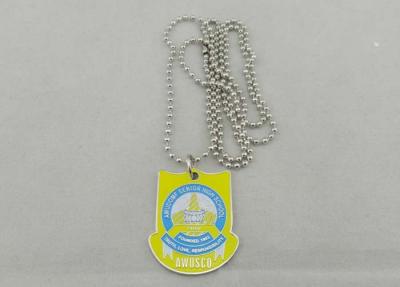 China Die stamped Personalized Dog Tag / Iron Material / Nickel Plating for sale