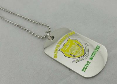 China Soft Enamel Die stamped Personalized Dog Tag Aluminum / stainless steel for sale