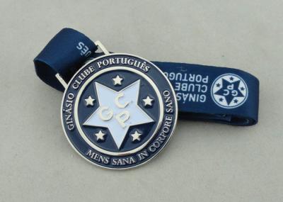 China Zinc Alloy Soft Enamel Medal With Long Ribbon , Nickel Plating OEM ODM for sale