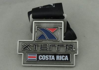 China Personalized Die Casting 78mm Diameter Costa Rica Medal for sale