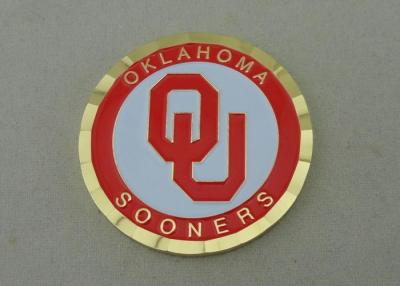China Brass Stamped Soft Enamel Personalized Coin With Diamond Cut Edge for sale