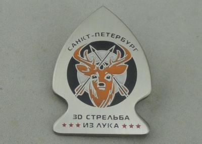 China Zinc Alloy Imitation Hard Enamel Lapel Pin Die Casting Nickel Plating for sale