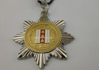 China Multi Color Die Cast Medals  , Antique Basketball Or Hockey Enamel Graduation Medals for sale
