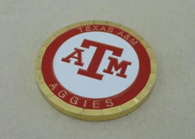 China AGGIES Personalized Coins by Brass Stamped with Imitation Hard Enamel for sale