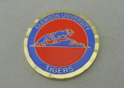 China 2.0 Inch Personalized Coins For Clemson University By Brass Die Struck for sale