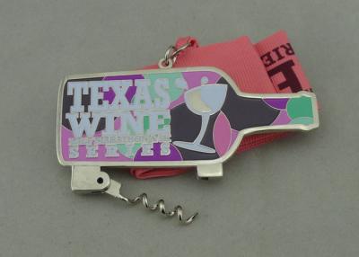 China Half Marathon Enamel Medal Zinc Alloy Die Casting Texas Wine for sale