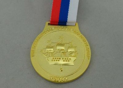 China 3D Zinc Alloy Material Russia Die Cast Medals Gold Plating 45 mm for sale