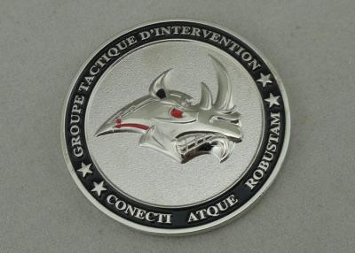 China 3D GTI Zinc Alloy Die Casting Personalized Coins 1.75 Inch And Nickel Plating for sale