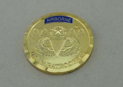 China 3D Die Struck Personalized Coins Brass Material And Diamond Cut Edge for sale