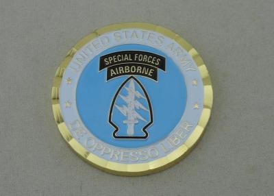 China Airborne Brass Material Personalized Coins By Die Stamped With Soft Enamel for sale