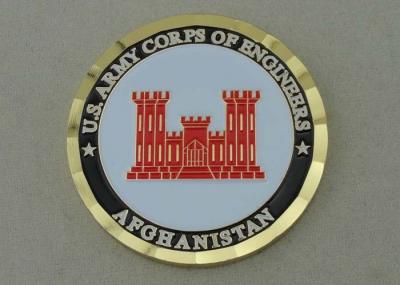China Us Army Corps Of Engineers Personalized Coins With Brass Material And Rope Edge for sale