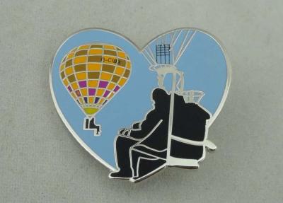 China Zinc Alloy Imitation Hard Enamel Pin By Die Casting Silver Plating for sale