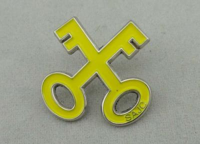China Die Casting 1.0 inch Soft Enamel Pin Zinc Alloy Material Nickel Plating for sale