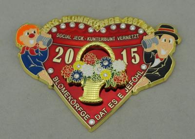 China Transparent Enamel Medals By Zinc Alloy Die Casting With Spinning Piece KKG for sale