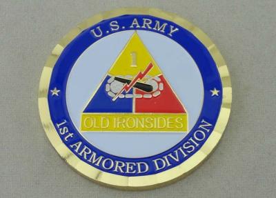 China Old Ironsides Personalized Coins 2.0 inch Brass And Diamond Cut Edge for sale