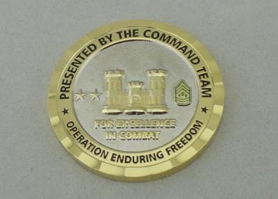 China 3D Personalized Coins For Operation Enduring Freedom With Nickel And Gold Plating for sale