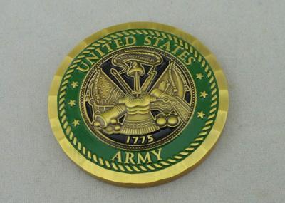 China Antique Brass Plating This We Will Defend custom made coins By Brass Die Stamped for sale