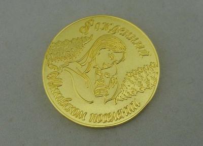 China Zinc Alloy Die Casting Russia Souvenir Badges With Gold Plating for sale