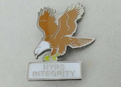 China NYPS Soft Enamel Pin By Die Stamped With Iron Material And Black Nickel for sale