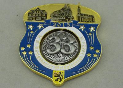 China MO 5K Race Ribbon Medals Zinc Alloy Die Casting With Soft Enamel for sale
