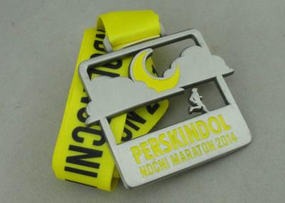 China Marathon Ribbon Medals, Antique Nickel Plating with Zinc alloy for sale