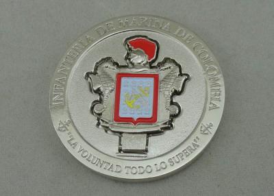 China Colombia Personalized Coins For LA VOLUNTAD TODO LO SUPERA , Slipper  Piece Coin Silver Plating And Zinc Alloy for sale