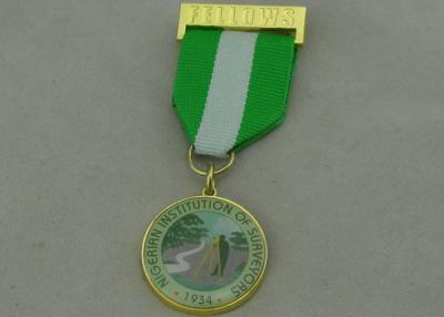 China Nigerian Institution Surveyors Custom Medal Awards Zinc Alloy  / Offset Printing Piece for sale