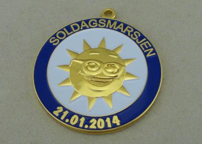China 38 mm Soldagsmarsjen 3D Medal , Zinc Alloy Die Cast Double Side for sale