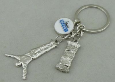 China Silver Plating Promotional BUNGY Key Chain Zinc Alloy Die Casting 1 3/4 inch for sale