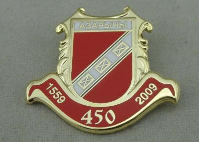 China Army Brass Hard Enamel Pin With Brooch Gold Plating 1.5 mm for sale