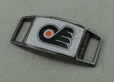 China Shoe Enamel Lapel Pin With Zinc Alloy , Black Nickel Plating 1.25 Inch for sale