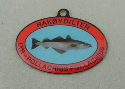 China Custom Offset Printing Enamel Medal For HAKOYDILTEN , Stainless Steel Norway Medals for sale