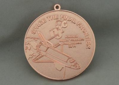 China Custom Die Cast Medals For NJRC , Zinc Alloy And Copper Plating Space The Final Frontier for sale