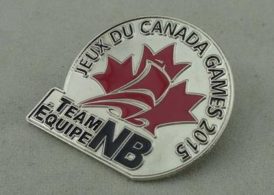 China JEUX DU Canada Games Soft Enamel Lapel Pin With Brass / Nickel Plating for sale