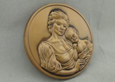 China Antique Gold Russia Personalized Coins , 2.0 inch Full 3D Zinc Alloy Coin for sale