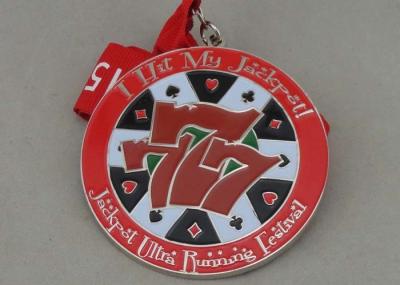 China 2.5 Inch Nickel Medal Jackpot Ultra Zinc Alloy for Running Festival for sale