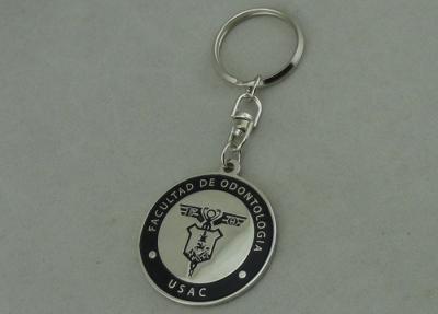China USAC Brass Stamped Imitation Hard Enamel Promotional Nickel Keychain Zinc Alloy for sale